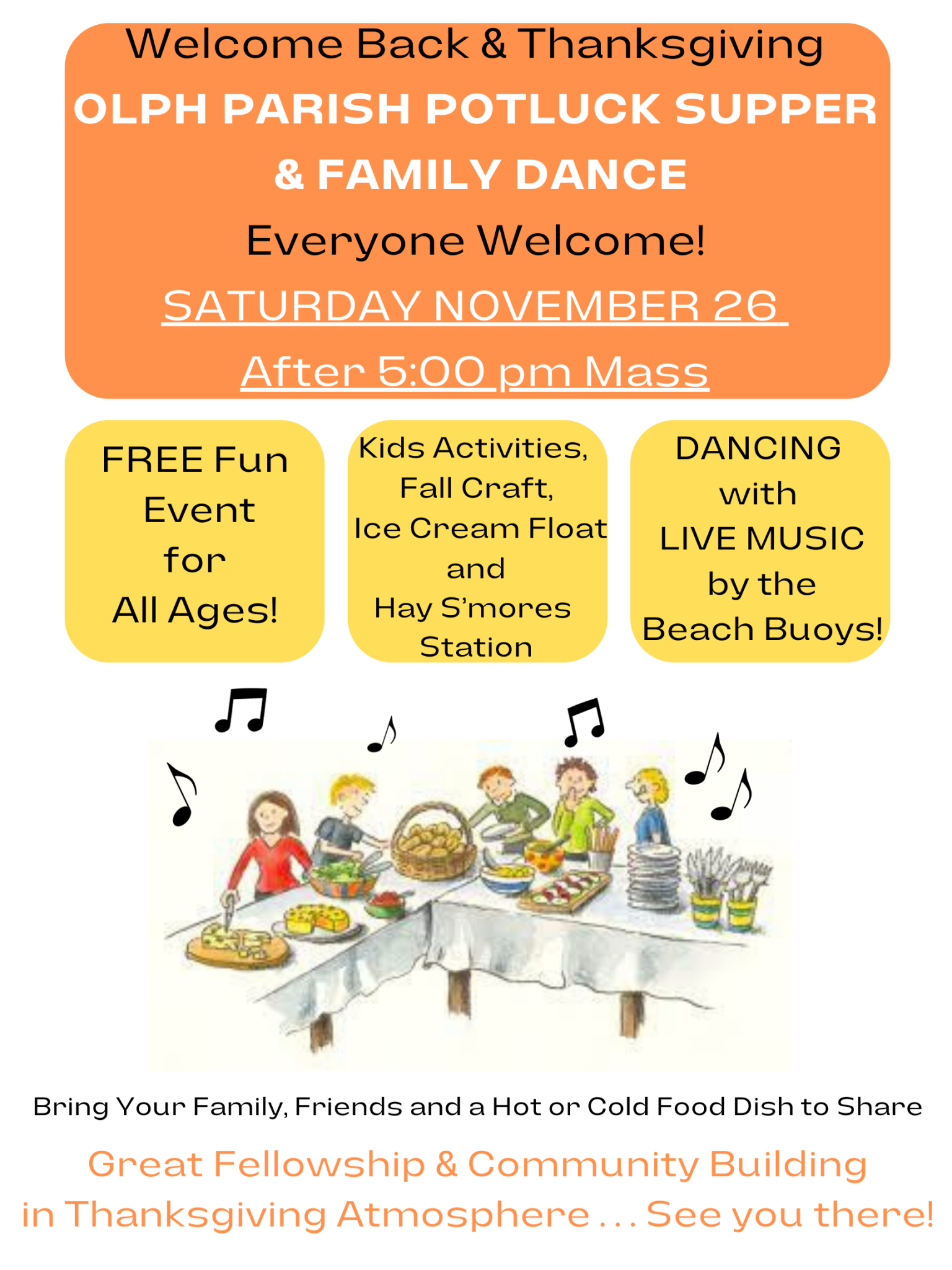 Potluck Poster - Our Lady of Perpetual Help Parish